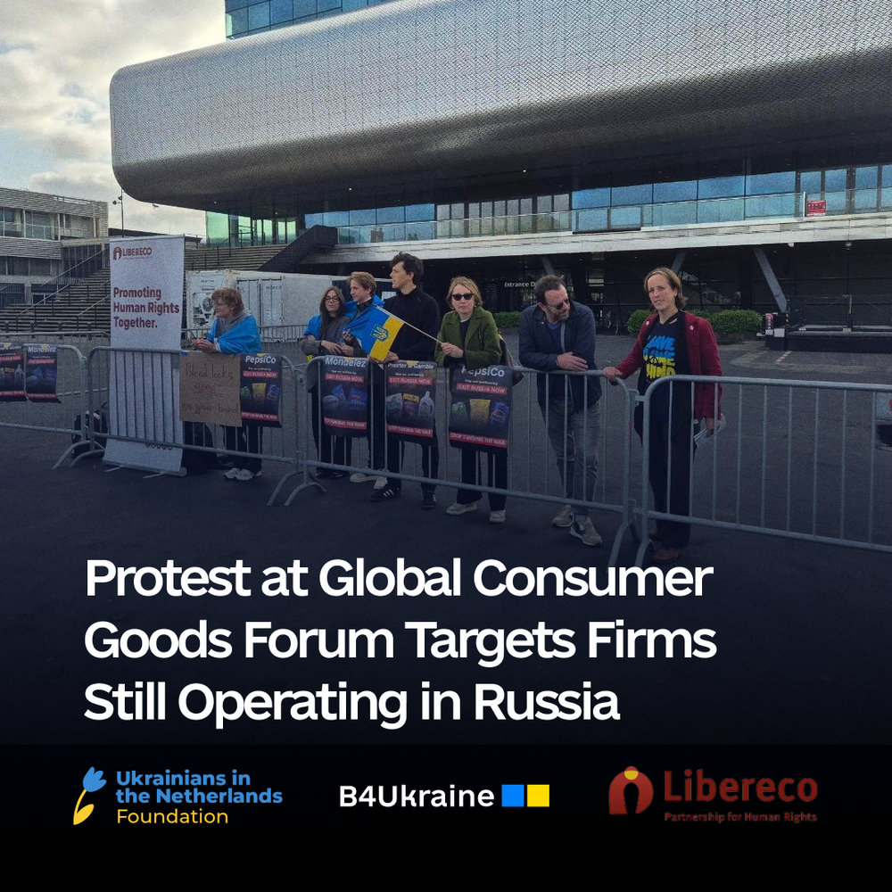 Protest at Global Consumer Goods Forum Targets Firms Still Operating in ...